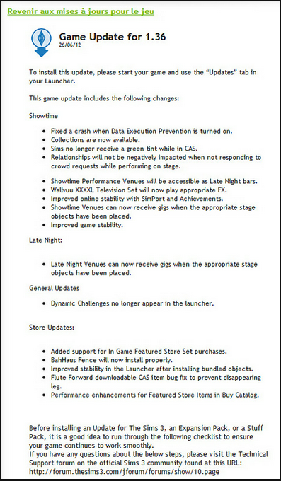 Preview of Sims 3 Game Update 1.36? - BeyondSims