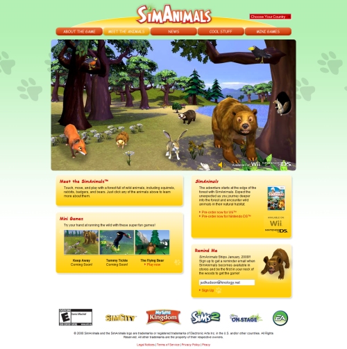 Official SimAnimals site revamps, opens with new content - BeyondSims